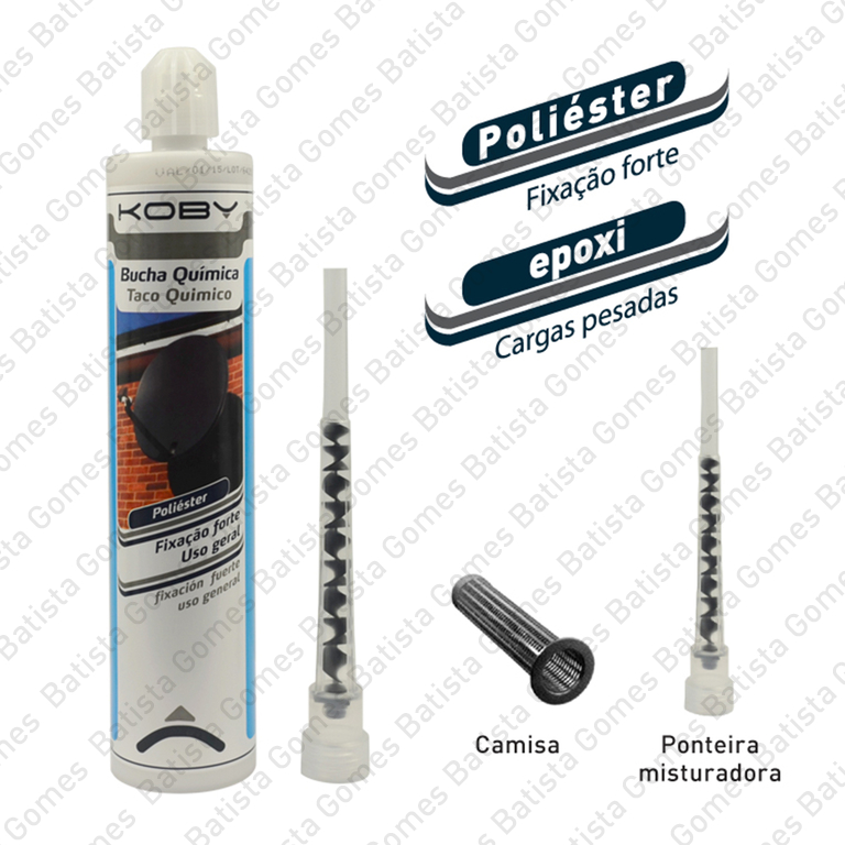 Bucha / Resina Química Poliéster - Batista Gomes - Ferragens para ...