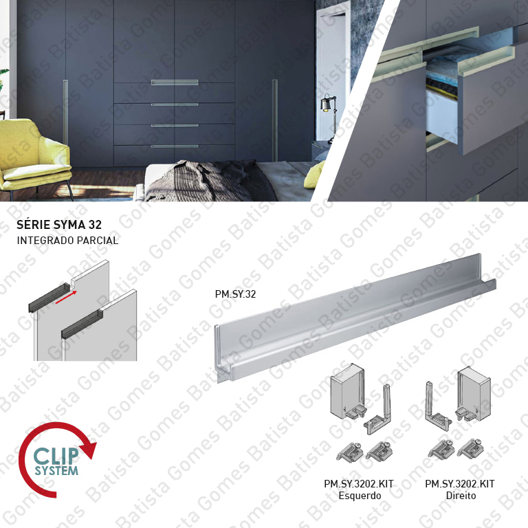 SYMA 32 - PM.SY.14 / PM.SY.32 - Batista Gomes - Ferragens para Arquitectura