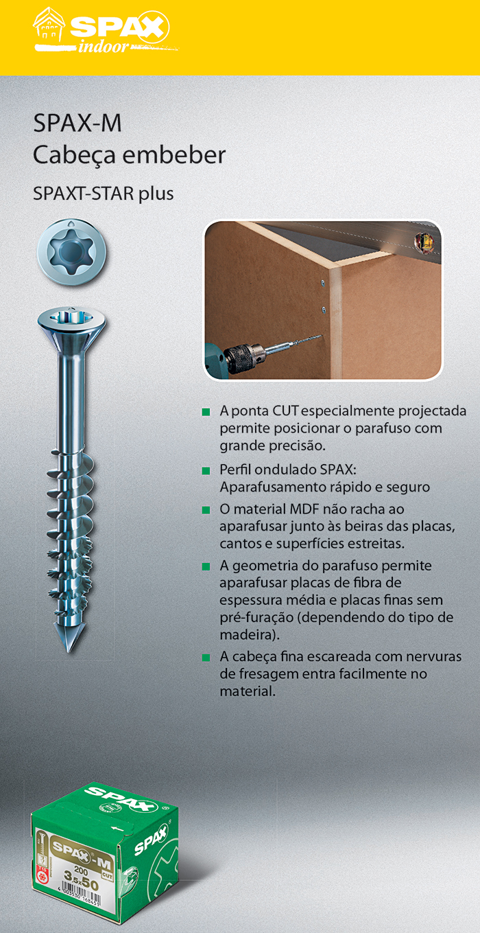 SPAX T-STAR plus Parafusos SPAX Fixação (parafusos / ...) SPAX T STAR ...
